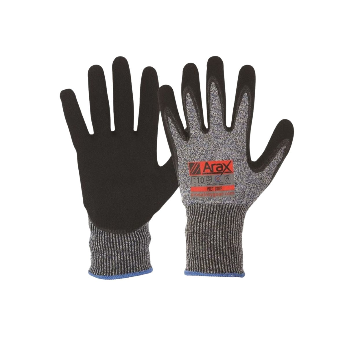 ProChoice Arax Nitrile Sand Dip on 13g Liner - Cut Level D - Safety Gl