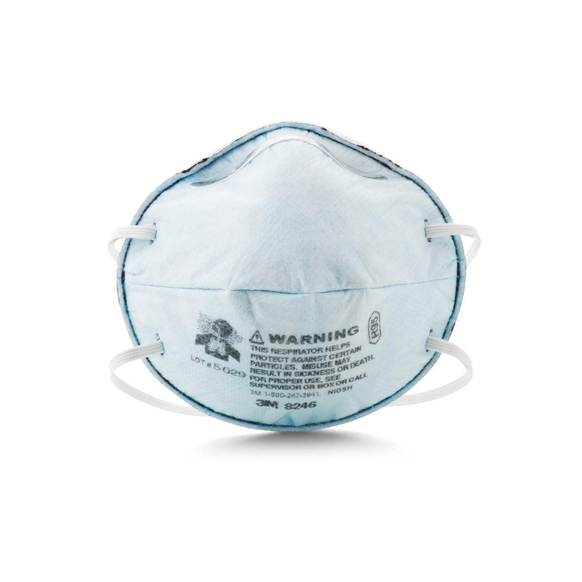 3M™ Cupped Particulate Respirator 8246, P2, with Nuisance Level* Acid