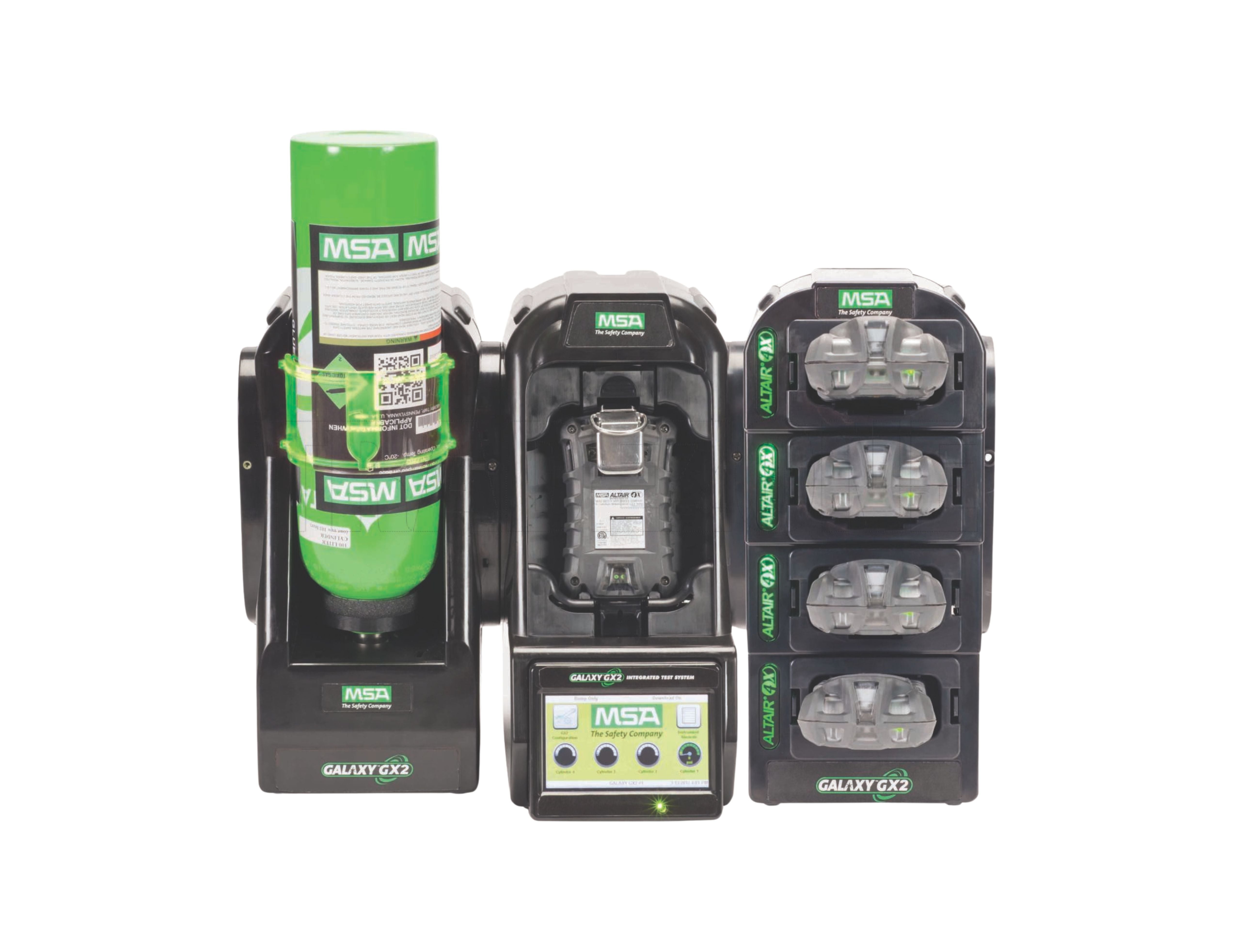MSA GALAXY GX2 Automated Test Stand & Electronic Cylinder Holder & Mul