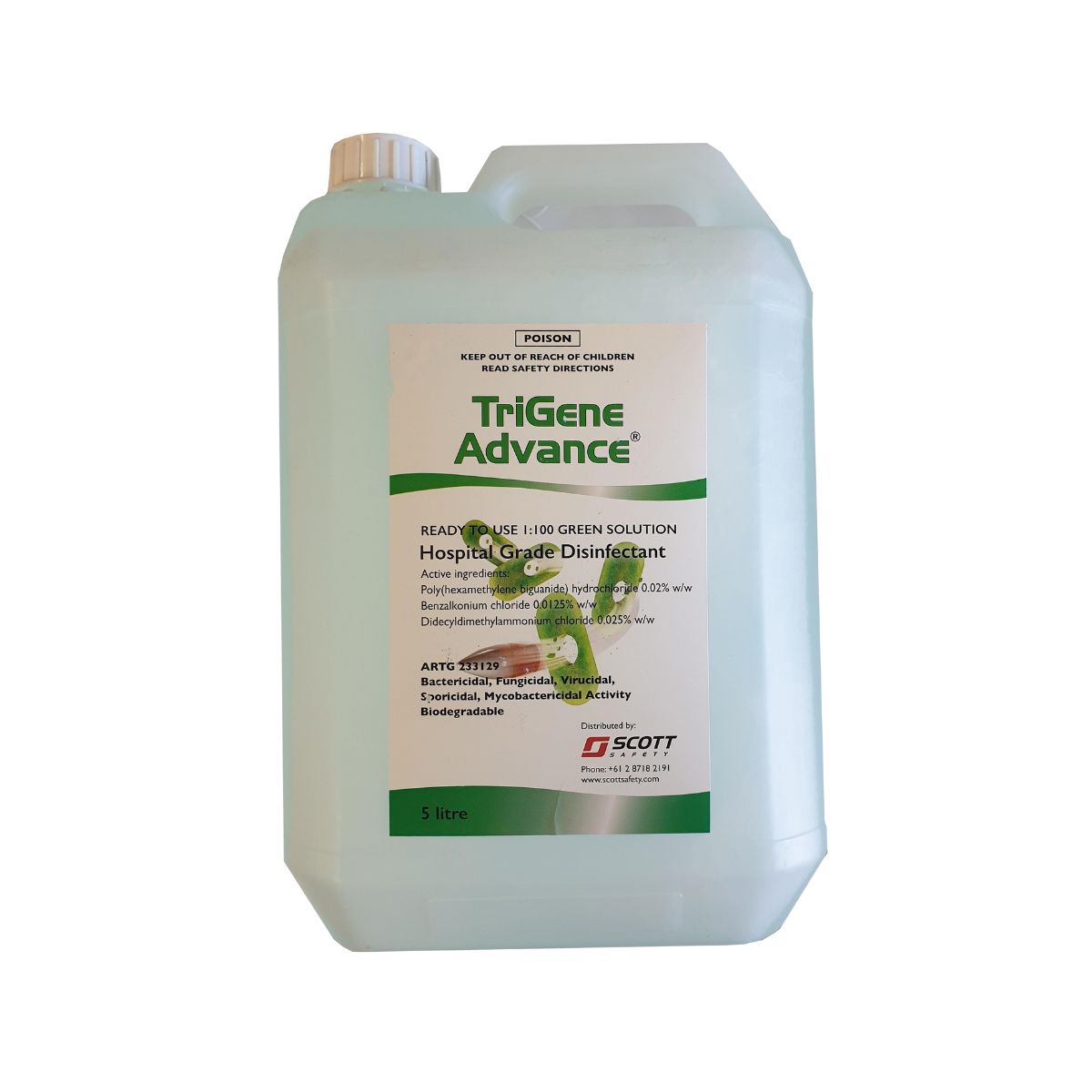 3M™ Scott™ Hospital Grade Disinfectant Trigene Pre-Mix TRIG:31, 1 To 1
